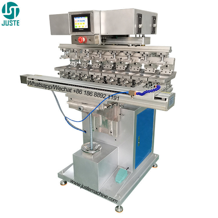 8 Farbe Easy Pad Druckmaschine Halbautomatischer pneumatischer Mini Pad ...